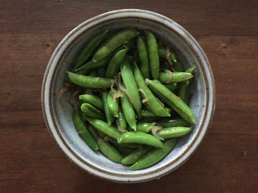 Snow or Sugar Snap Peas with Shallots - The Scramble