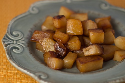Braised Turnips with Apple Cider Vinegar and Maple Syrup - The Scramble