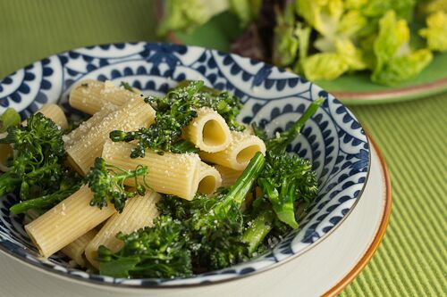 Rigatoni with Roasted Garlic and Broccolini - The Scramble
