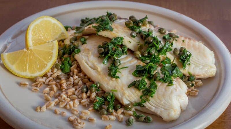 Seared Trout with Parsley and Caper Butter - The Scramble