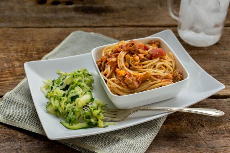 Spaghetti with Lentil Bolognese - The Scramble