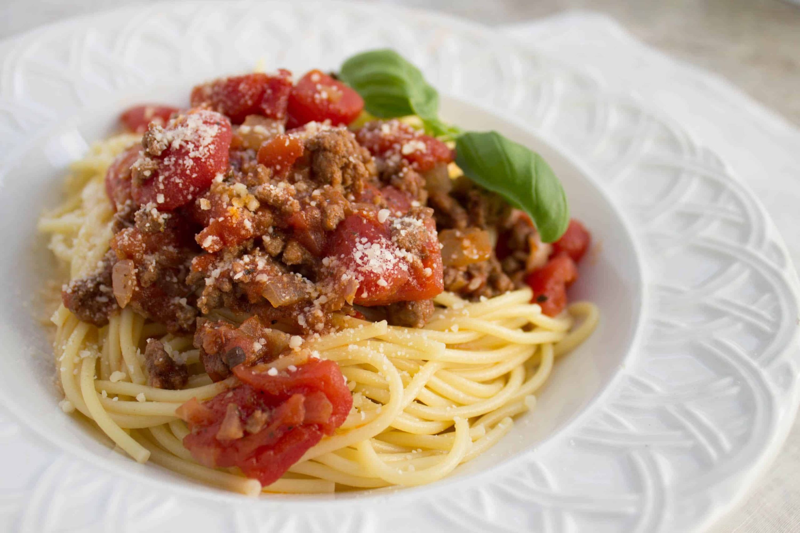 Spaghetti with Meat Sauce - The Scramble