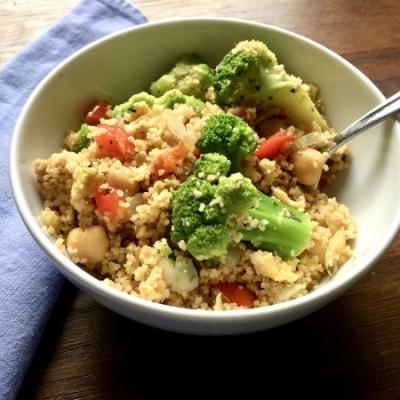 Couscous and Chickpea "Fried Rice" - The Scramble
